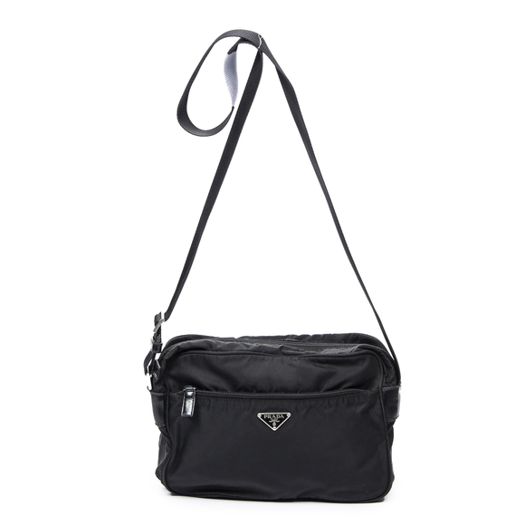 Prada | Bags | Prada Small Rectangular Front Pocket Crossbody In Black ...